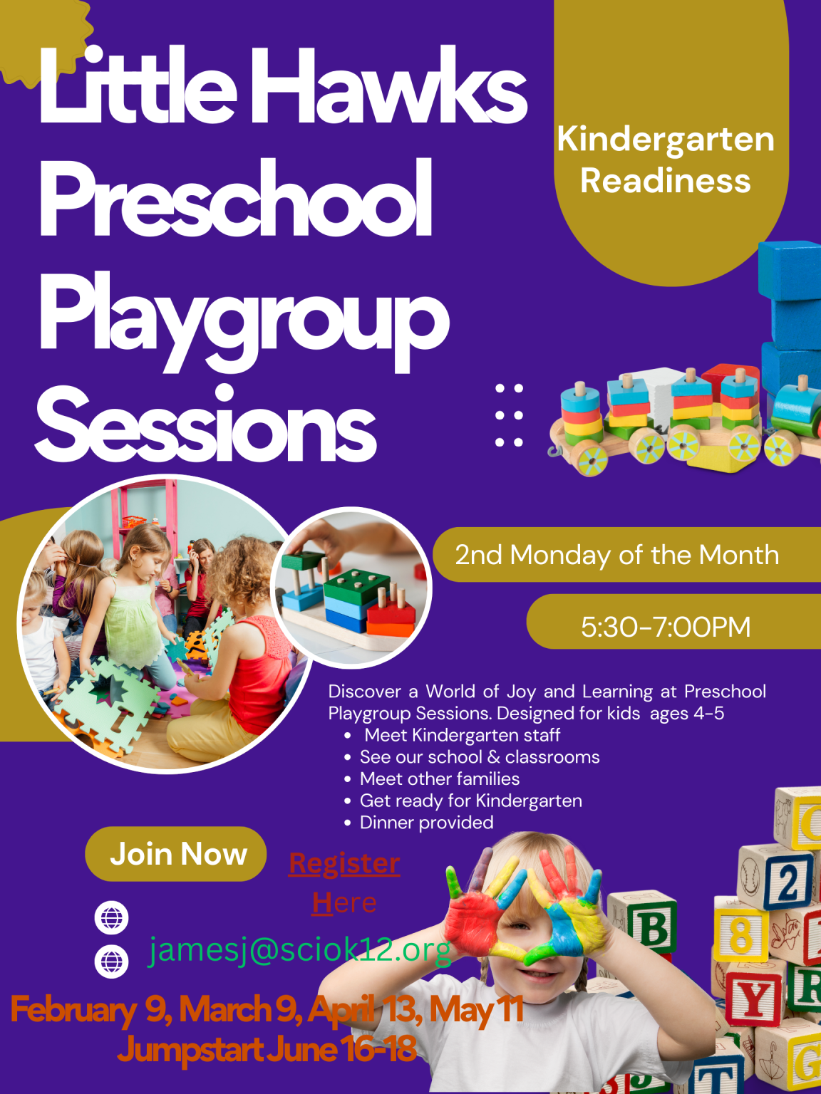 Little Hawks Preschool Playgroup Sessions - Scio School District